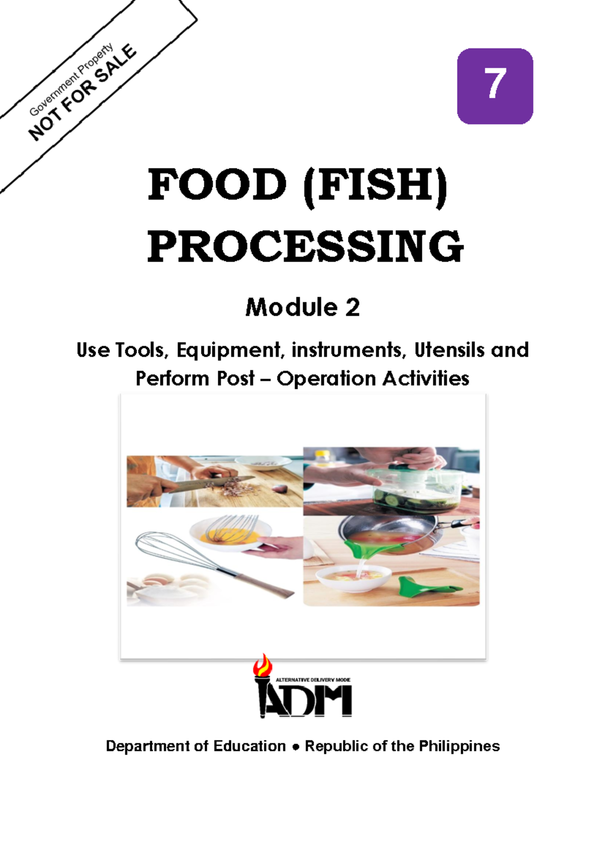 TLE 7 AFA-FOOD (FISH) Processing Module 2 - FOOD (FISH) PROCESSING ...
