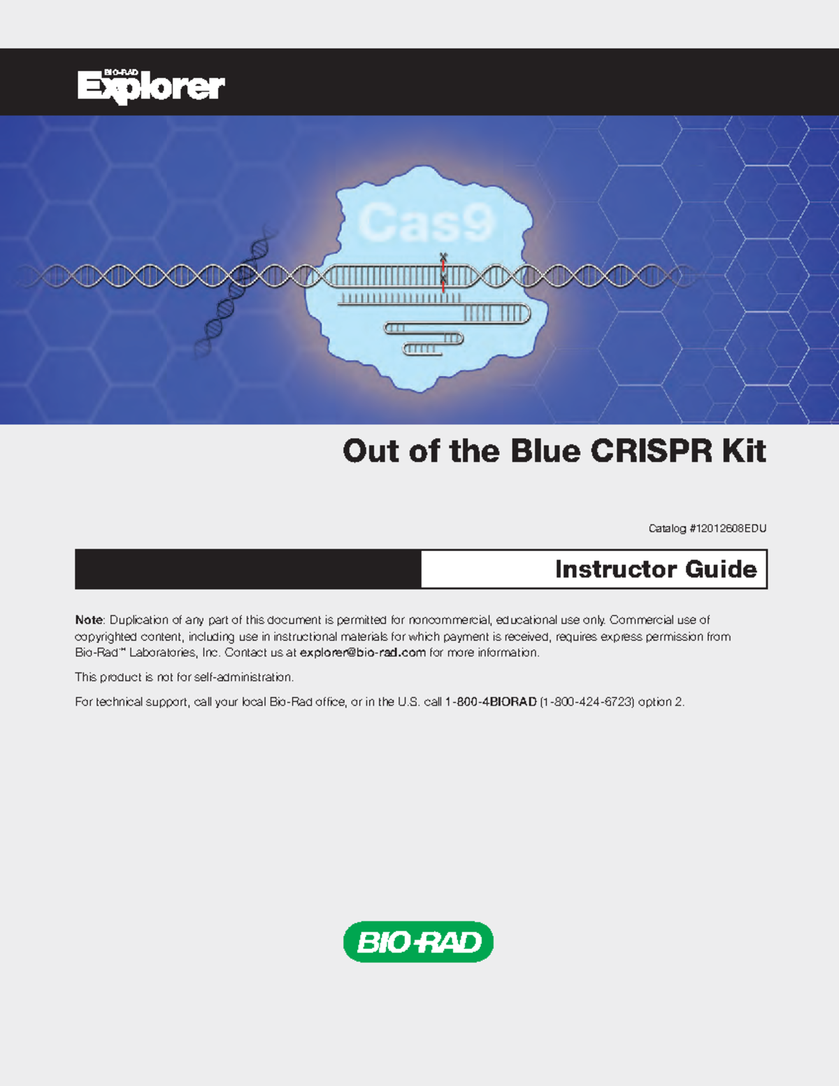 Blue crispr kit - Out of the Blue CRISPR Kit Catalog #12012608EDU ...