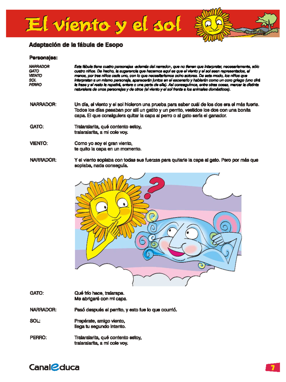 El viento y el sol - ES UN CUENTO MUY INTERESANTE. - El víento y el sol ...