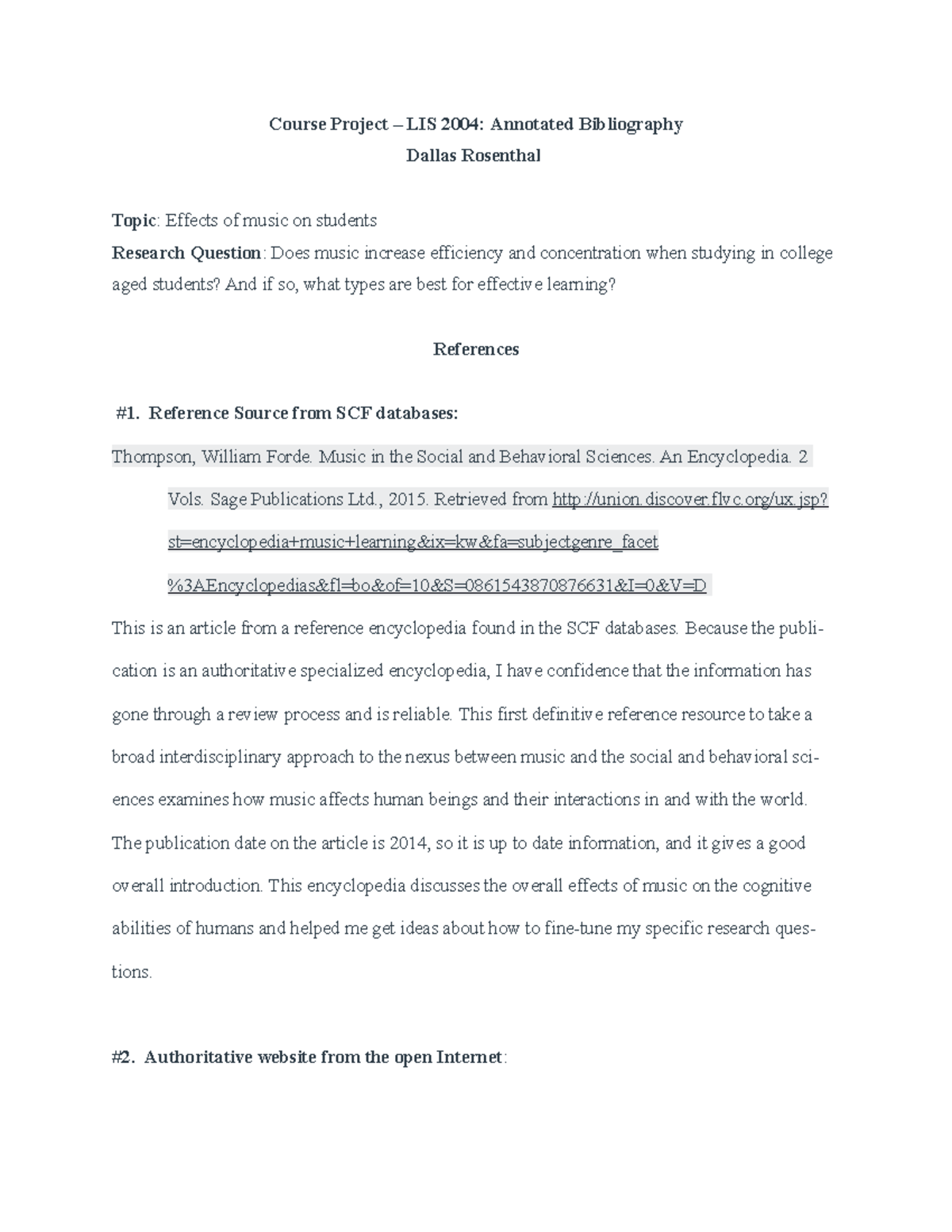 Final course project - Course Project – LIS 2004: Annotated ...