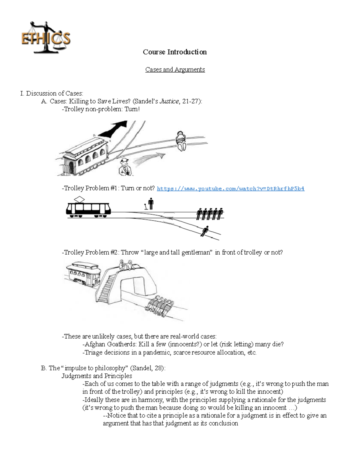 1b Intro. Method and Challenges - Cases and Arguments I. Discussion of ...
