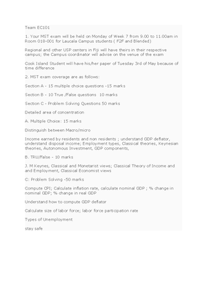 Tutorial 3 - Solutions - EC101: Semester 1, 20 20 Tutorial 3 Solutions ...
