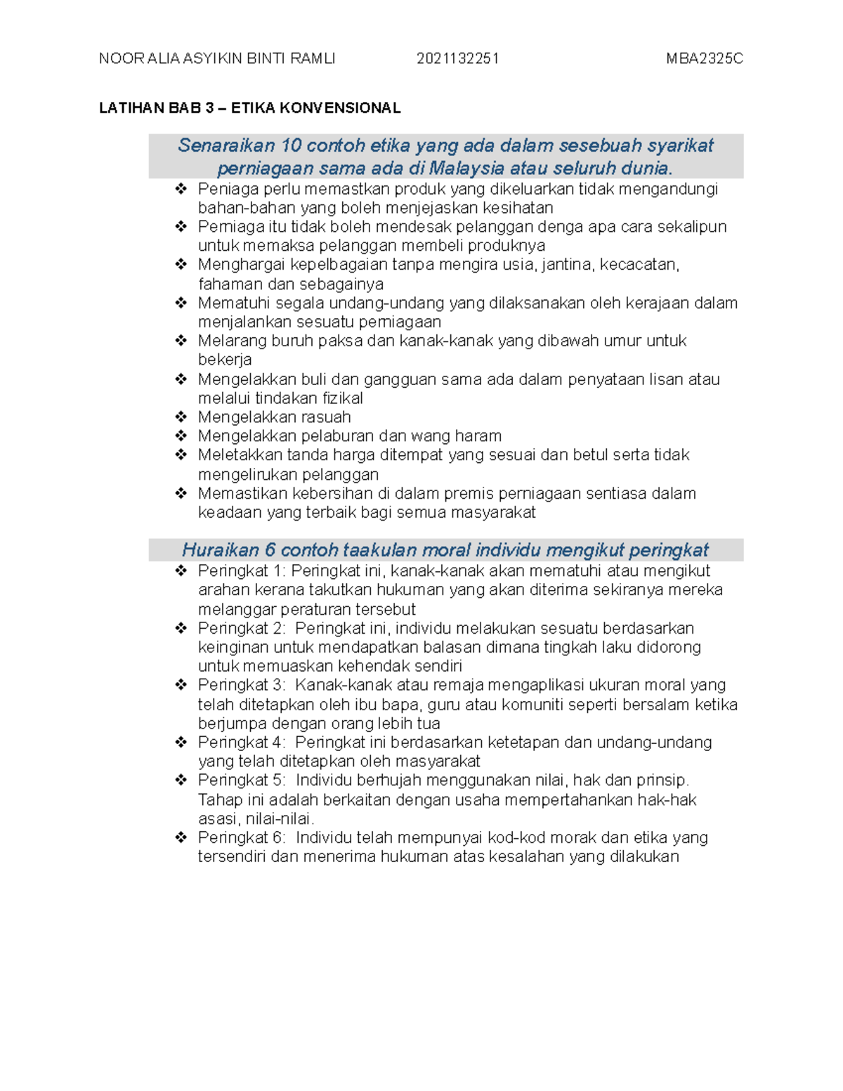 Latihan BAB 3 - This document is only for tutorial purpose. Thank you ...
