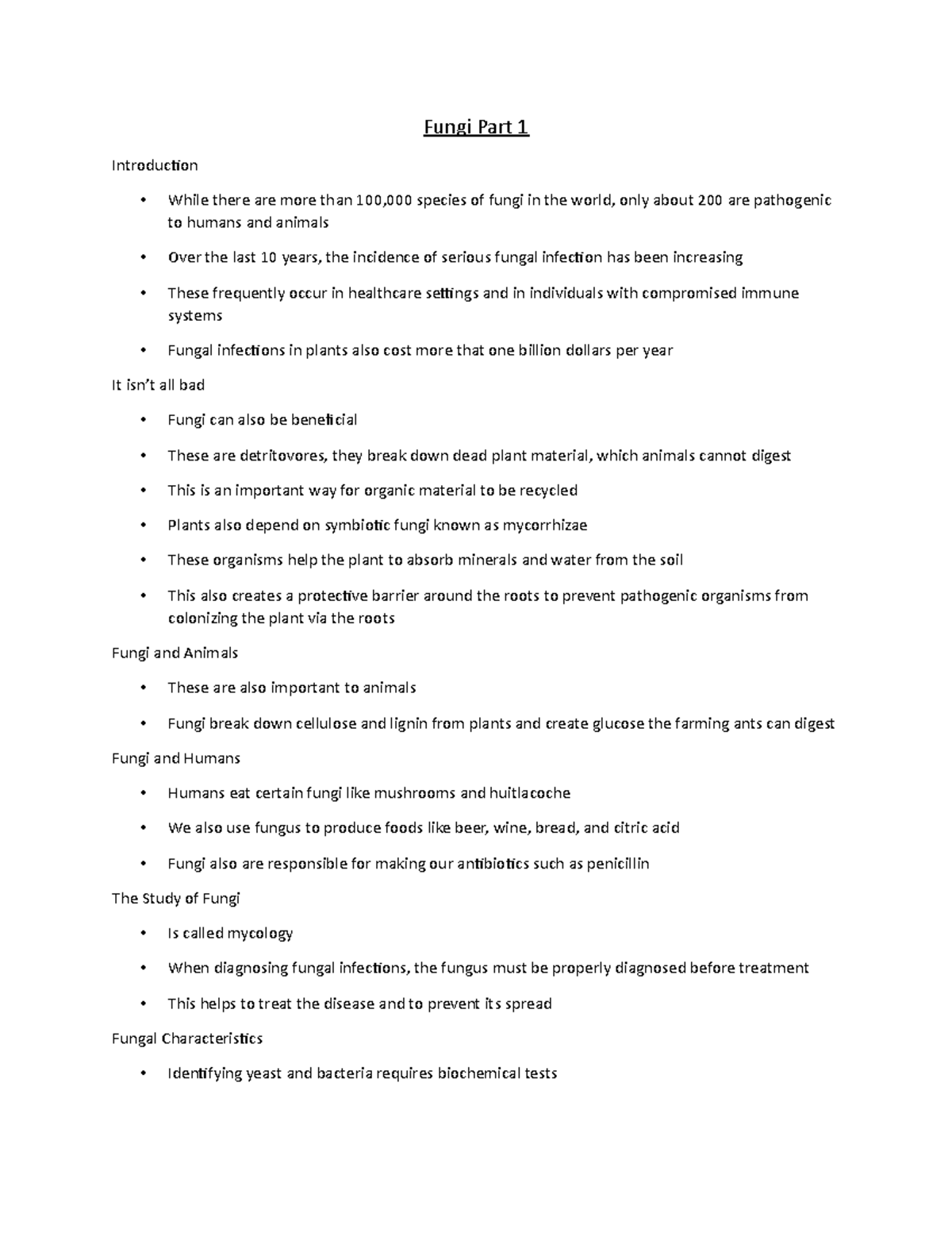 Fungi Part 1-Complete - Marissa Stanton Microbiology UNL BIOS 111 ...
