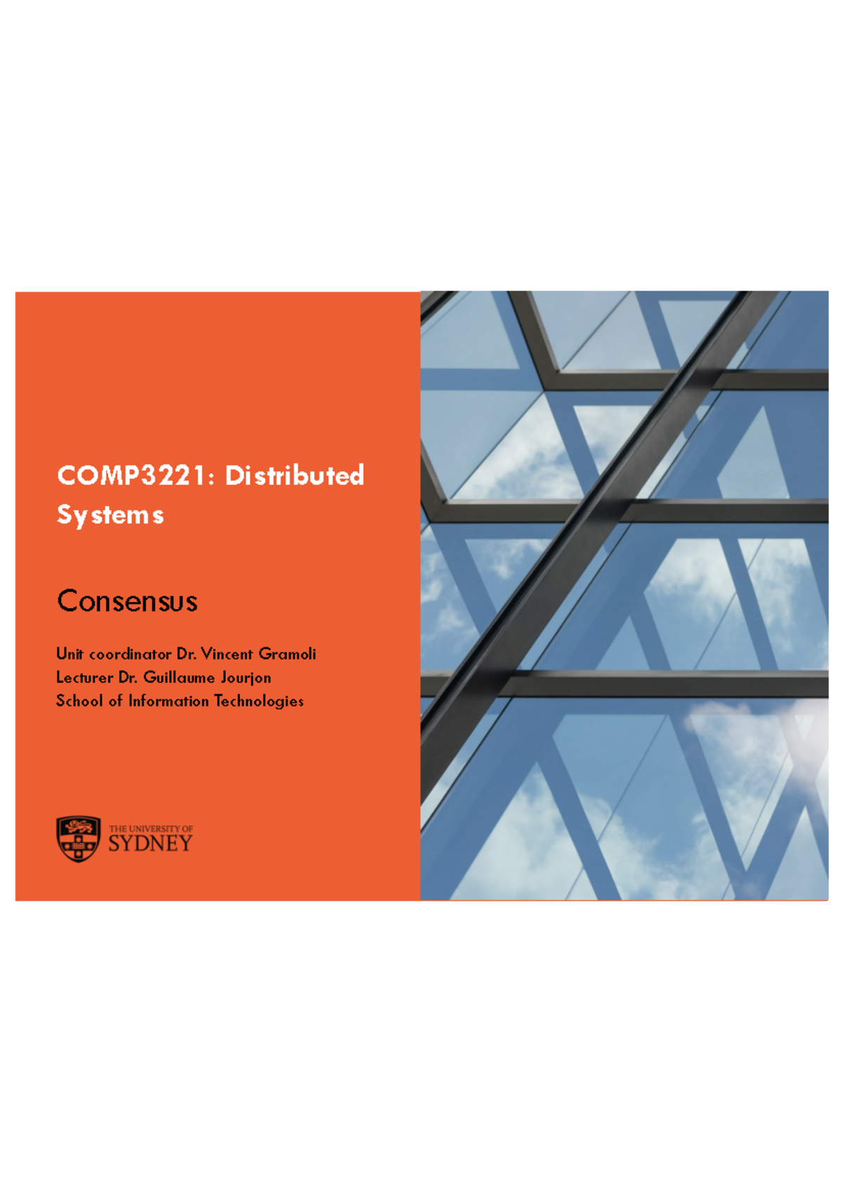 8-failures - 2018 - 1 Slide - COMP3221: Distributed Systems Consensus ...