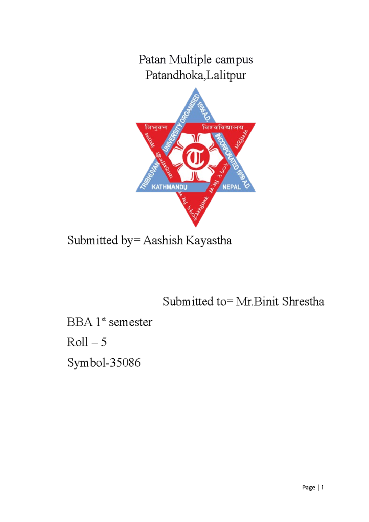 MS LAB Report 2 - this is note of bba 2nd sem - Patan Multiple campus ...