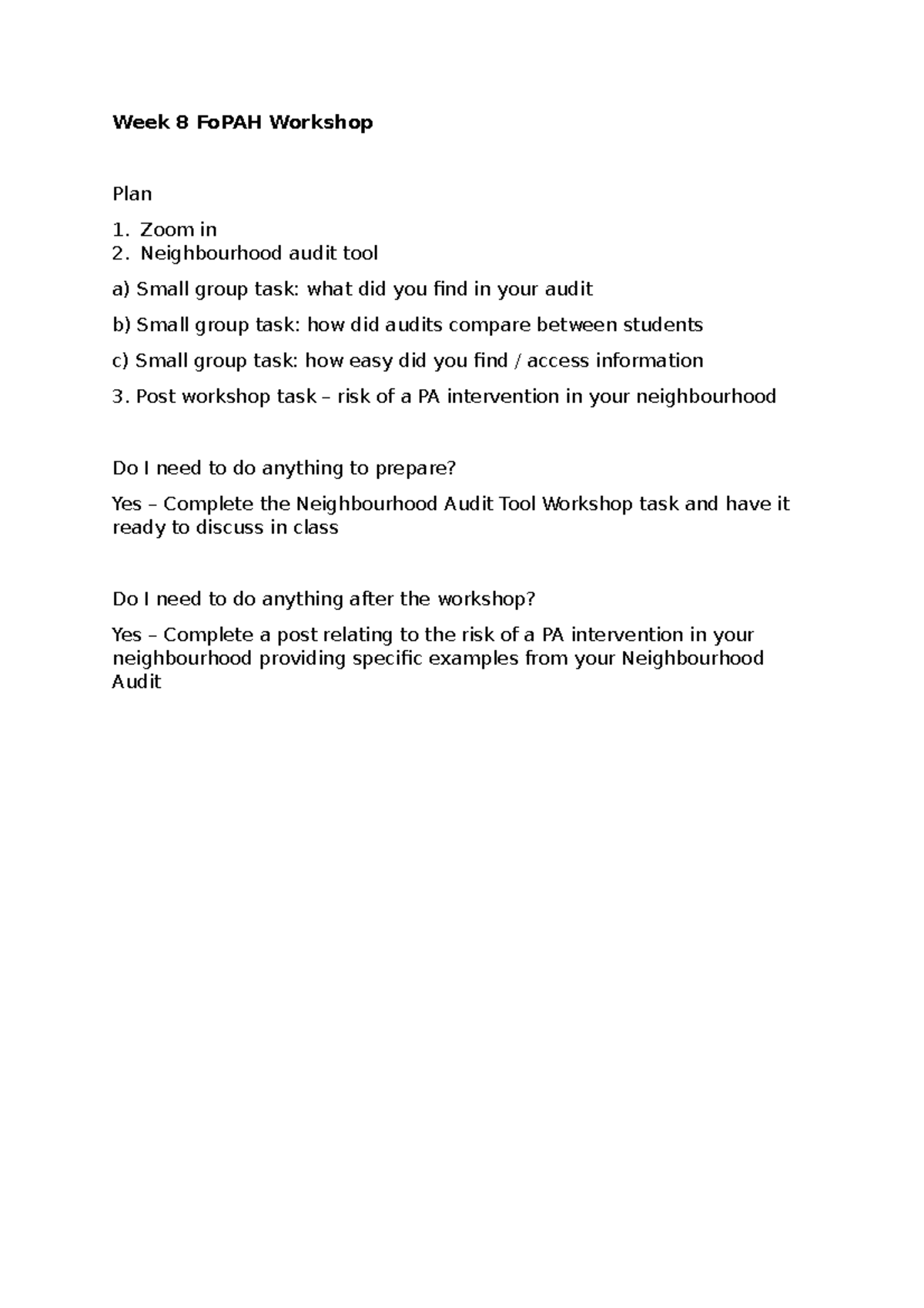 Wk 8 Workshop Plan 2020 - nnnn - Week 8 FoPAH Workshop Plan Zoom in ...