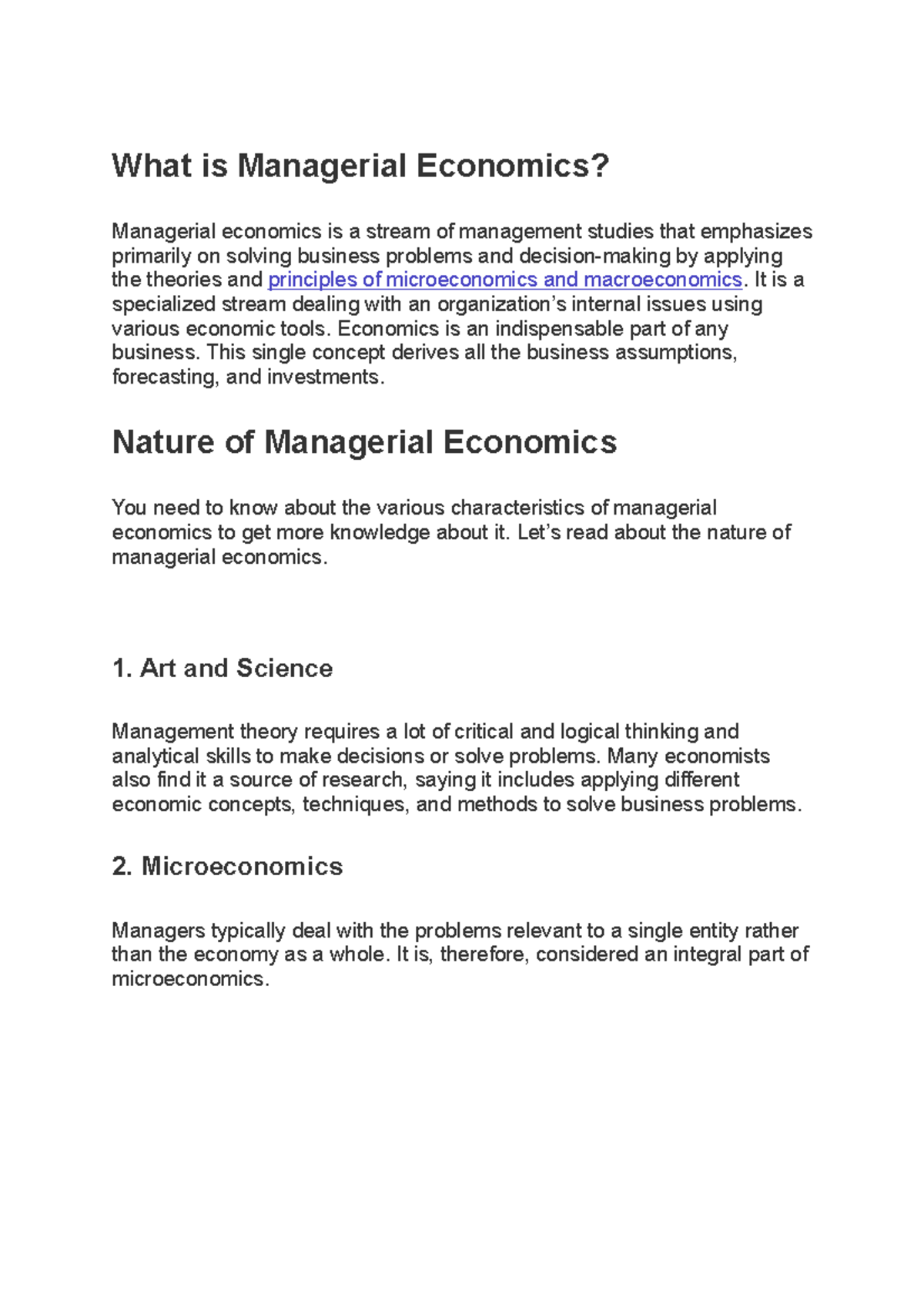 What is Managerial Economics - What is Managerial Economics? Managerial ...