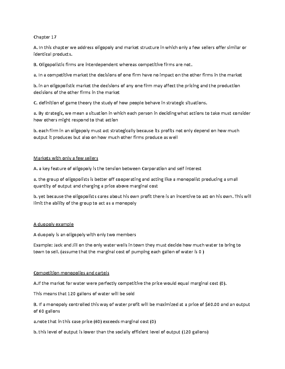Chapter 17 Notes - Warning: TT: undefined function: 32 Chapter 17 A. In ...