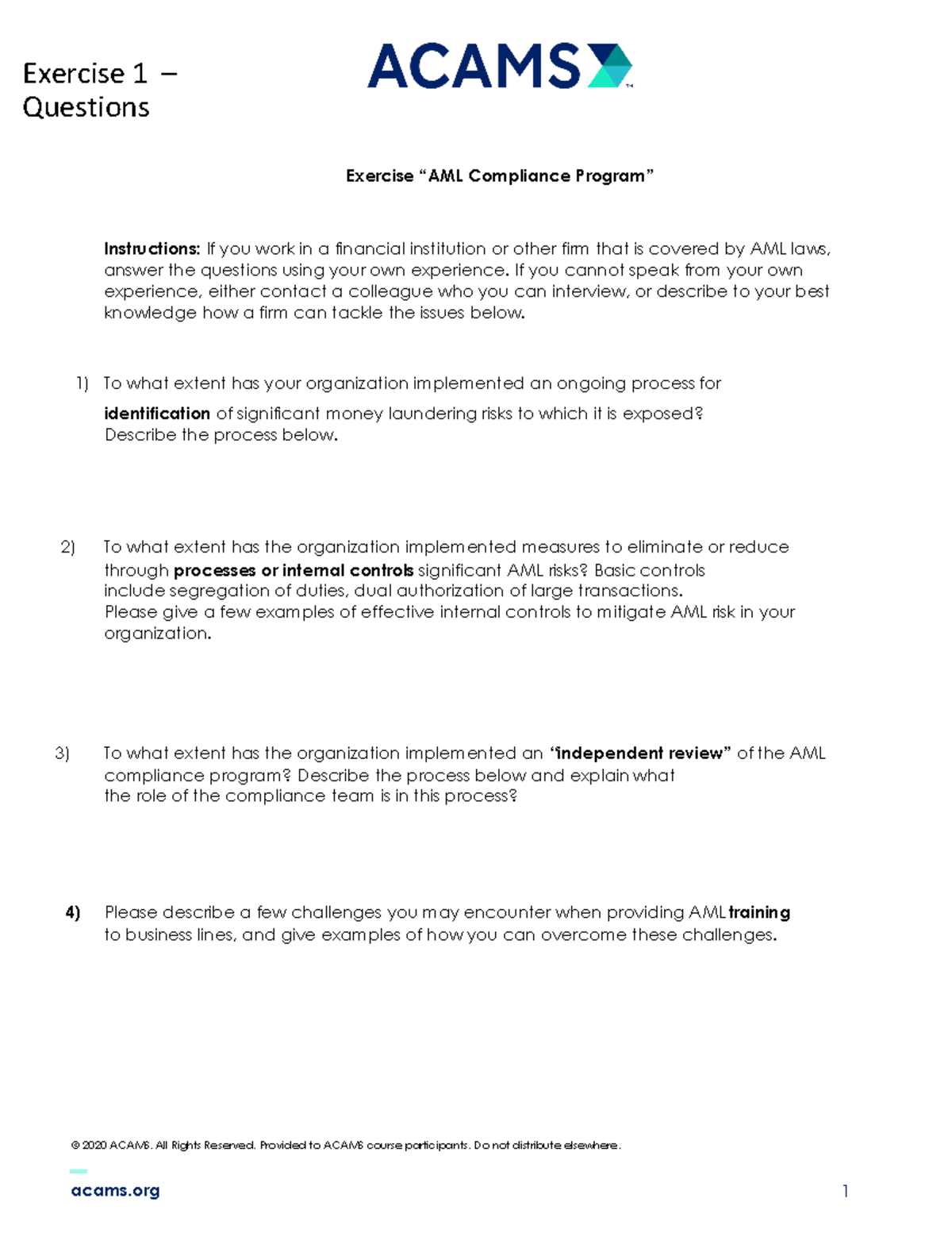 Newbrand Session 5 Pre-Class Assignments - Exercise 1 – Questions ...