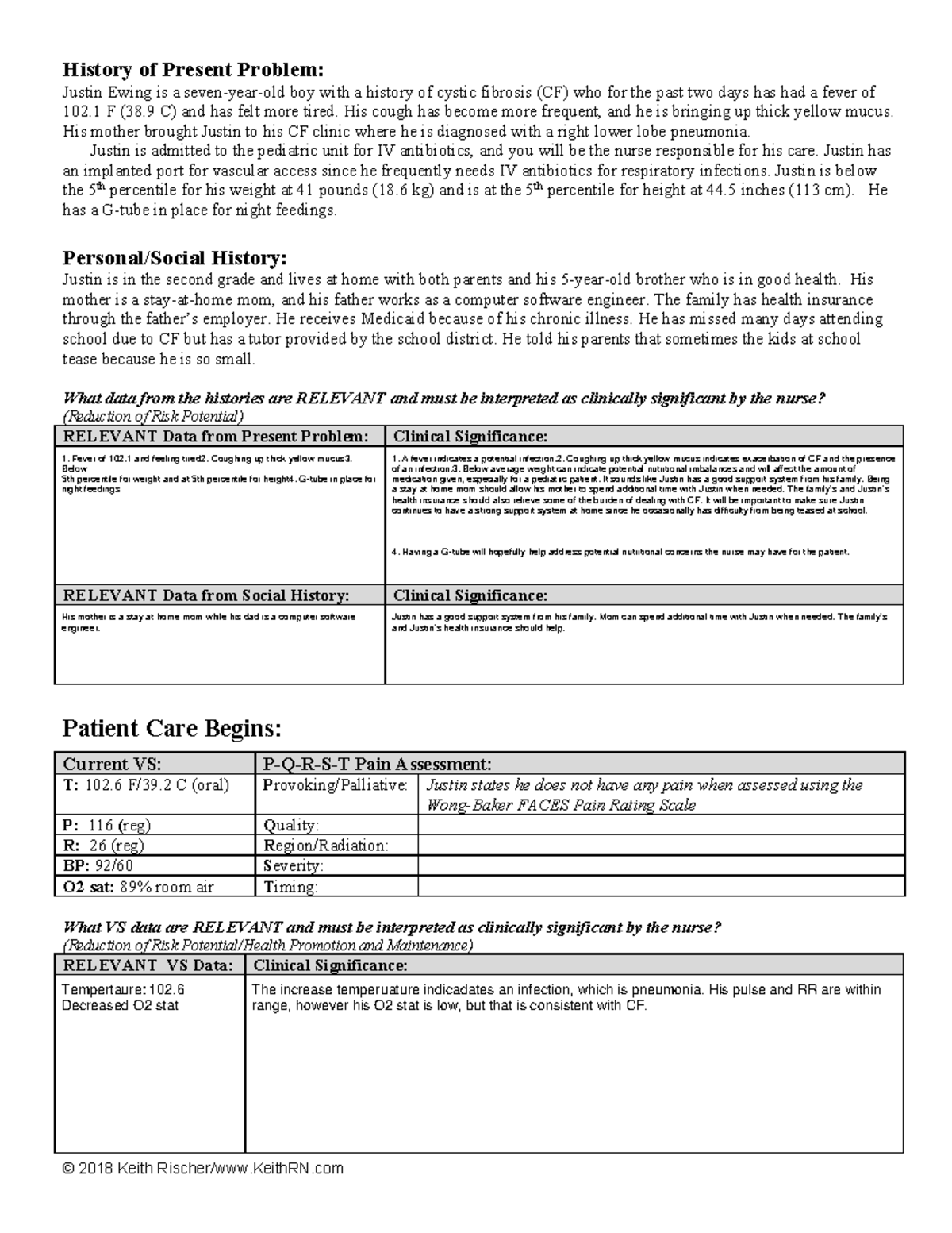 422 Cystic Fibrosis 11-5 case study - History of Present Problem ...