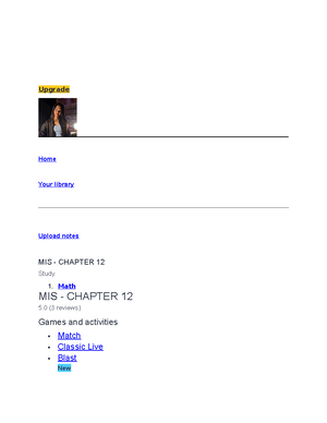 Prelim exam - Upgrade Home Your library New class Study Guides Practice ...
