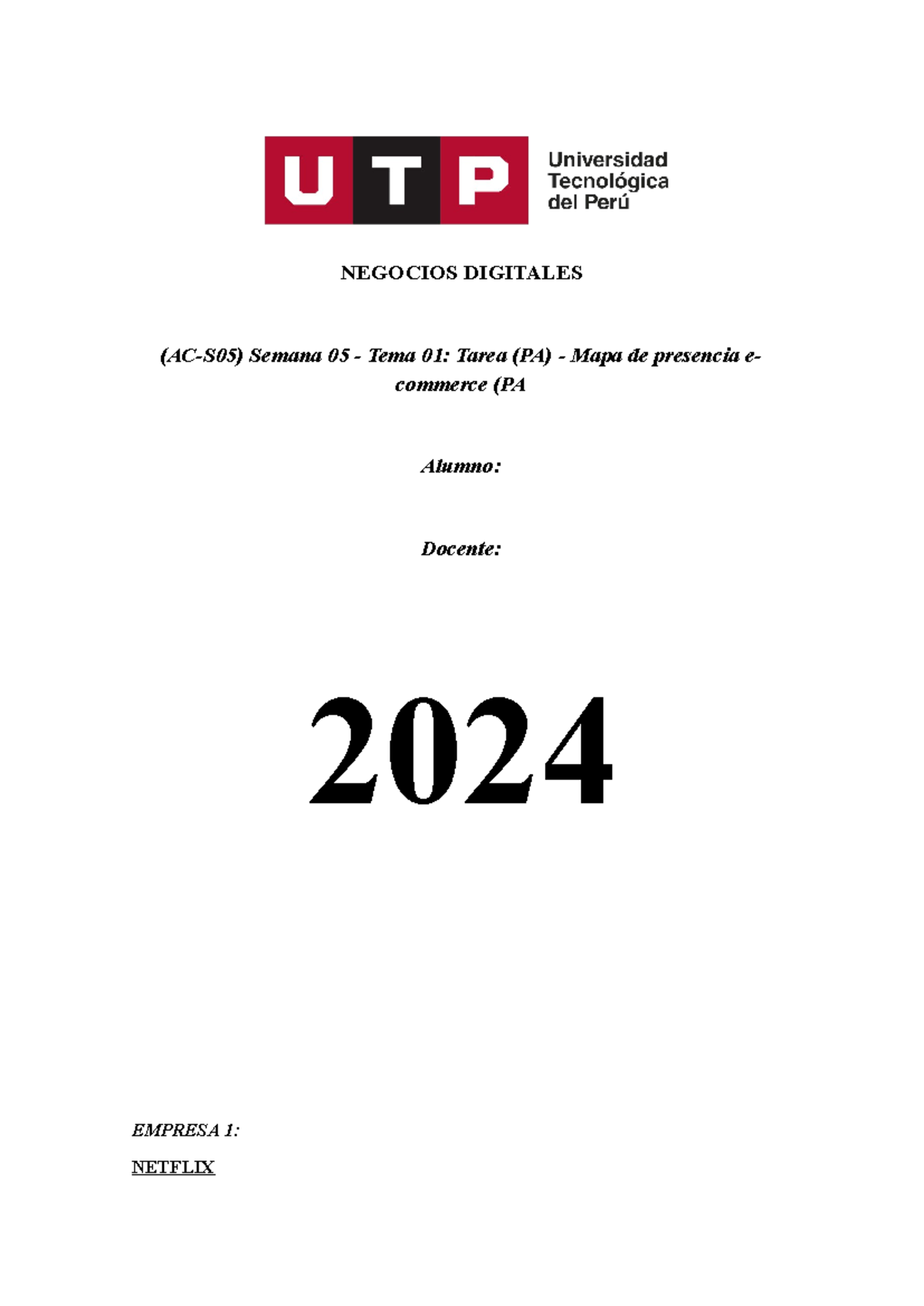 Mapa de presencia e-commerce (PA) - NEGOCIOS DIGITALES (AC-S05) Semana ...