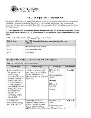 CNL-610-RS-T4and T7Treatment Plan - CNL-610: Topic 4 and 7 Treatment ...