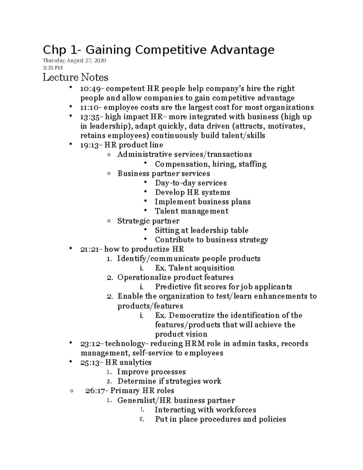 Chp 1- Gaining Competitive Advantage - Chp 1- Gaining Competitive ...