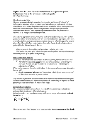 Docx - Class Notes - Chapter 2 – Economic Models: Trade-Offs and Trade ...
