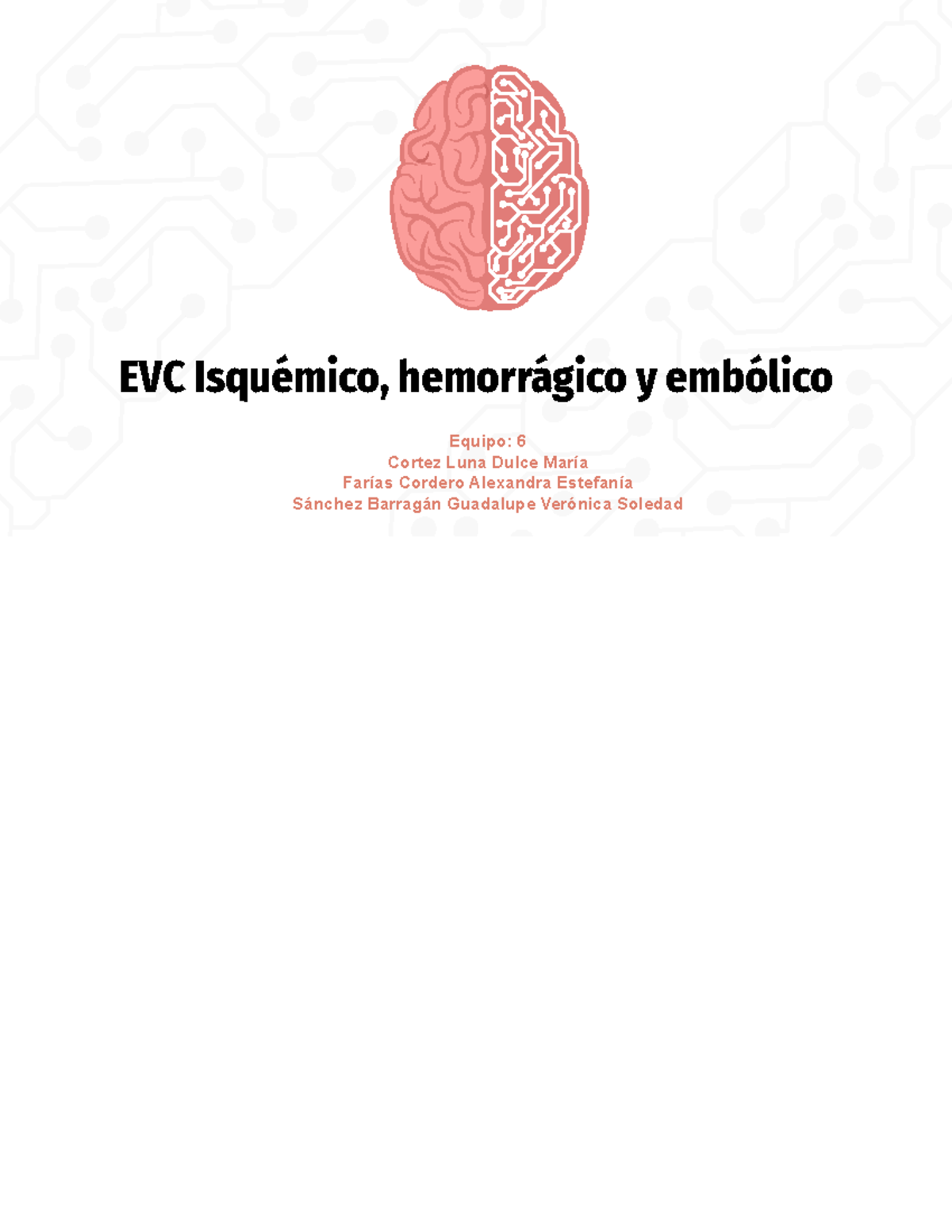 60. EVC - Evc isquemico y hemorragico - EVC Isquémico, hemorrágico y ...