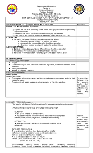 PE4 Week-3 Quarter-IV - Week 3 4th Quarter - Self-Learning Module in HEALTH OPTIMIZING PHYSICAL ...
