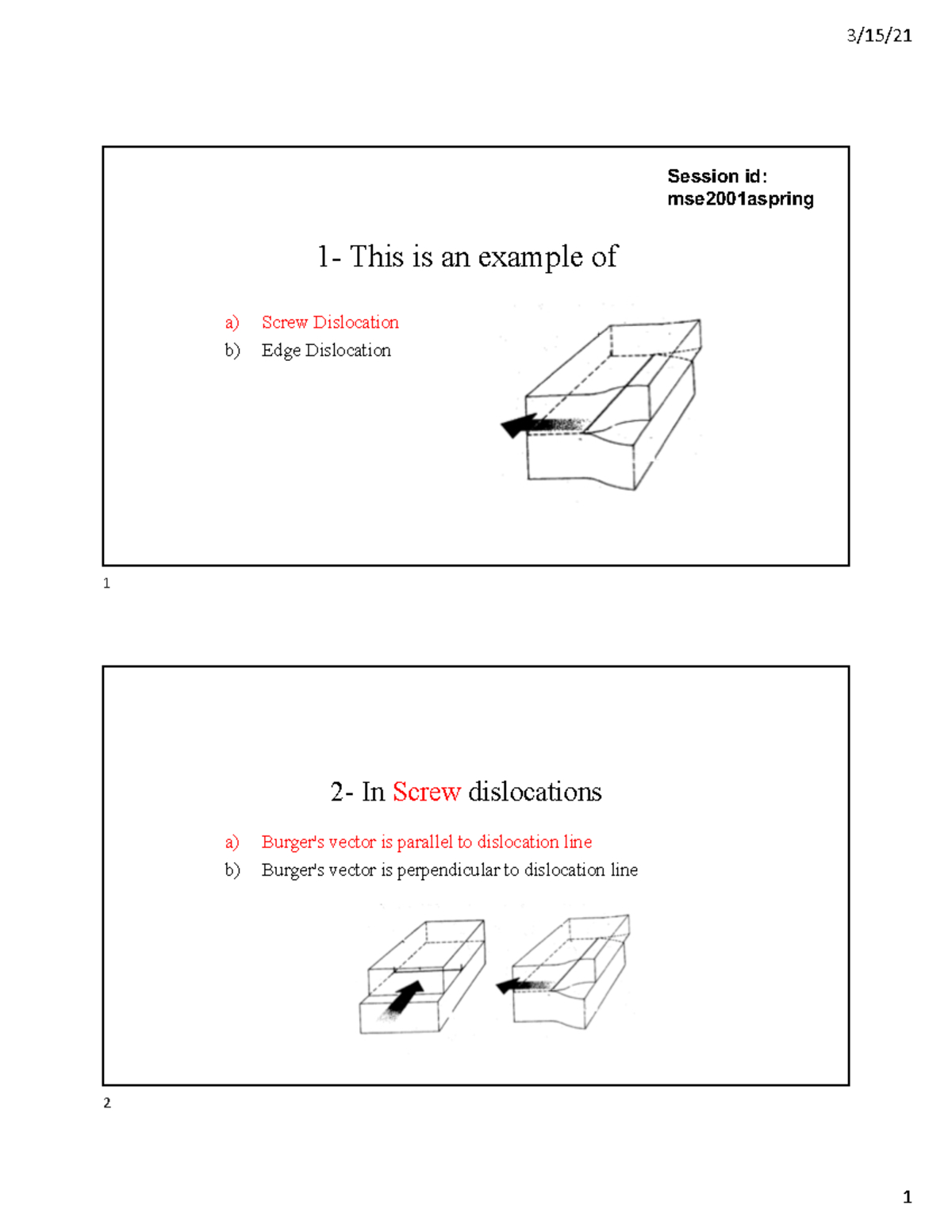 Quiz 19 - In-Class Quiz with Solutions - 3/15/ 1 1- This is an example ...