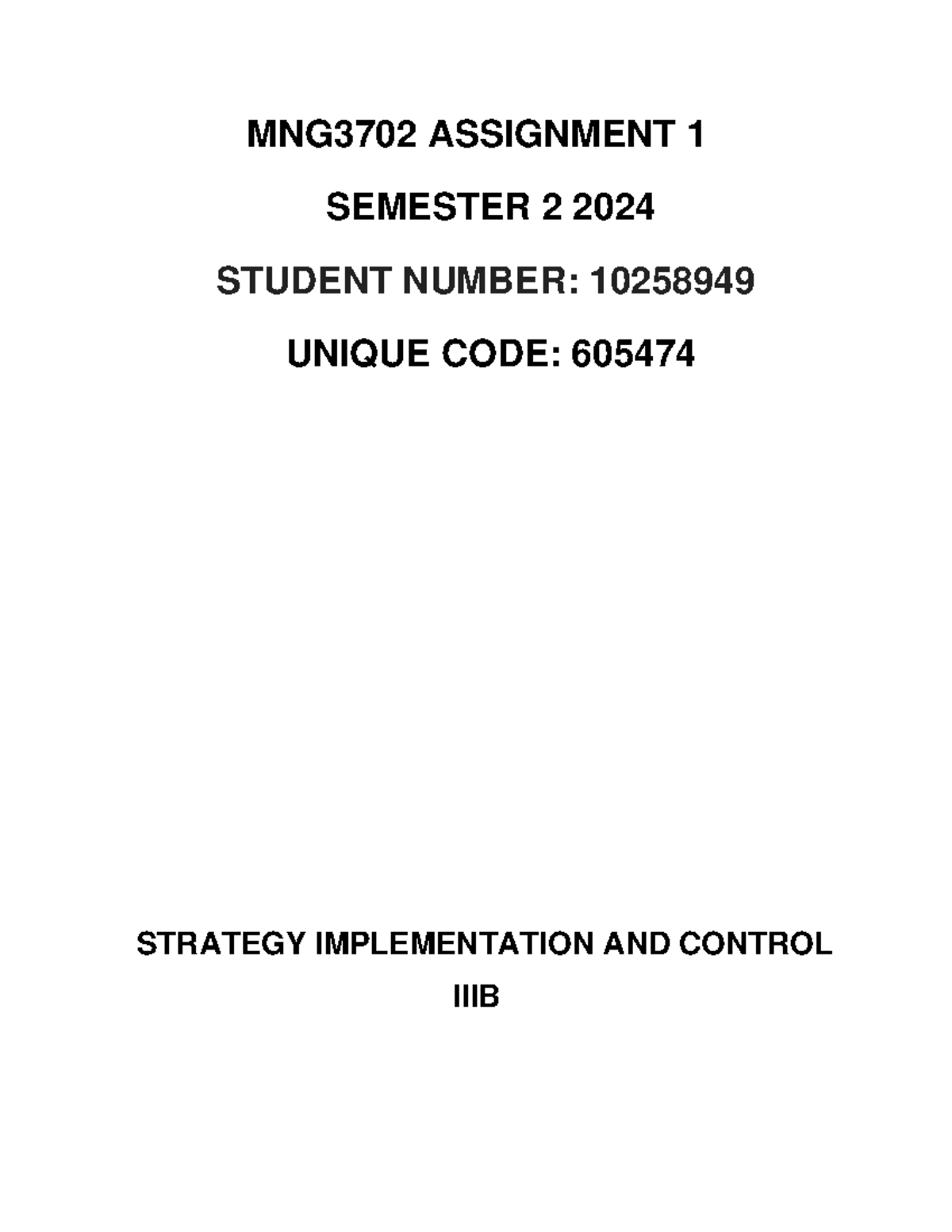 10258949 MNG3702 Assessment 1 - MNG3702 ASSIGNMENT 1 SEMESTER 2 2024 ...