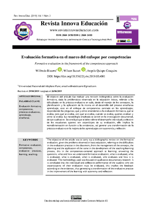 Planificación y Evaluación Educativa (Informe) - Universidad Pedagógica ...