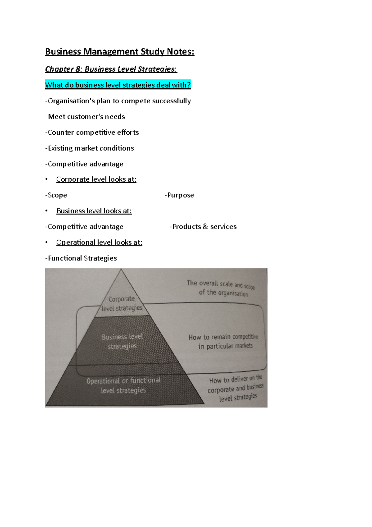 Business Management Study Notes - Business Management Study Notes ...