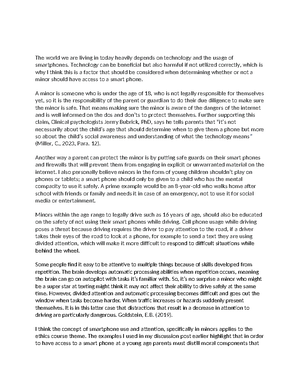 Discussion 8 - People have varying levels of sensitivity when it comes ...