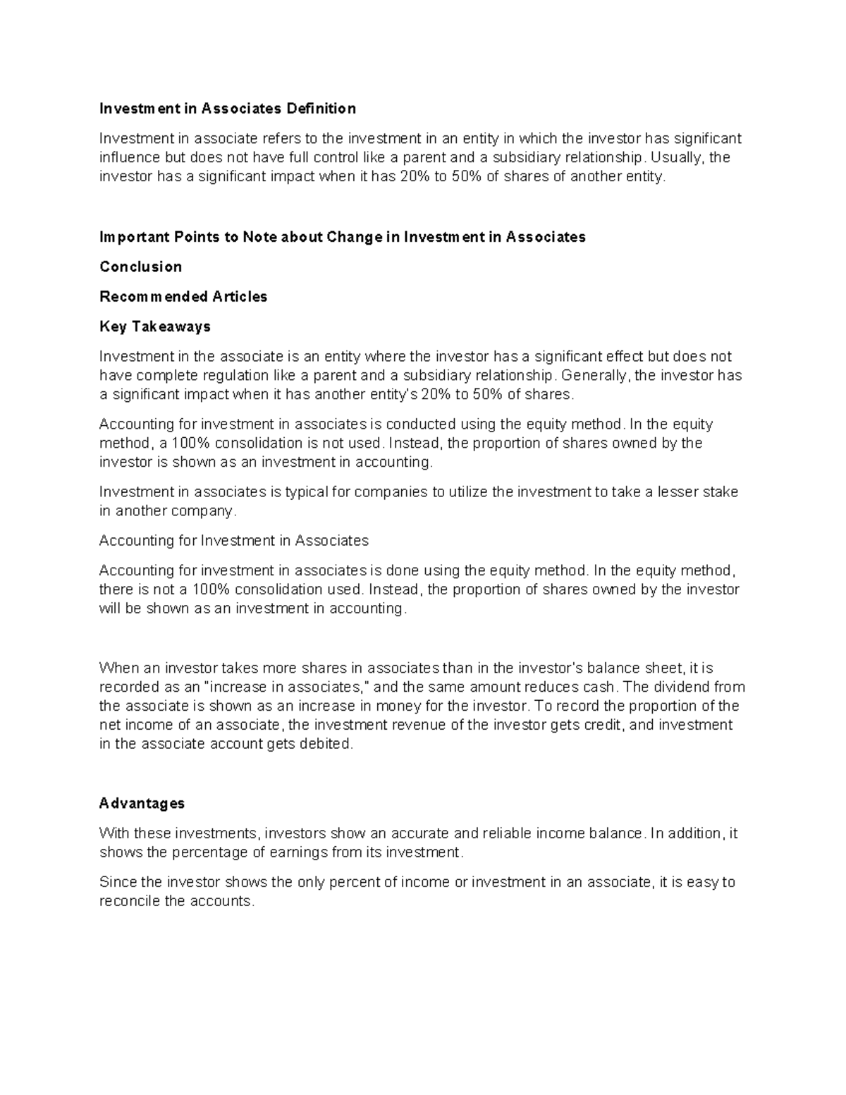 Investment in Associates Definition - Investment in Associates ...
