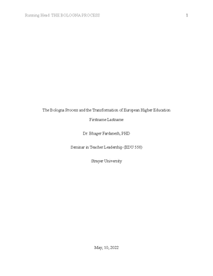 EDU 599 - Education Capstone Assignment 2 Studocu - Running Head: PROFESSIONAL DEVELOPMENT PLAN ...