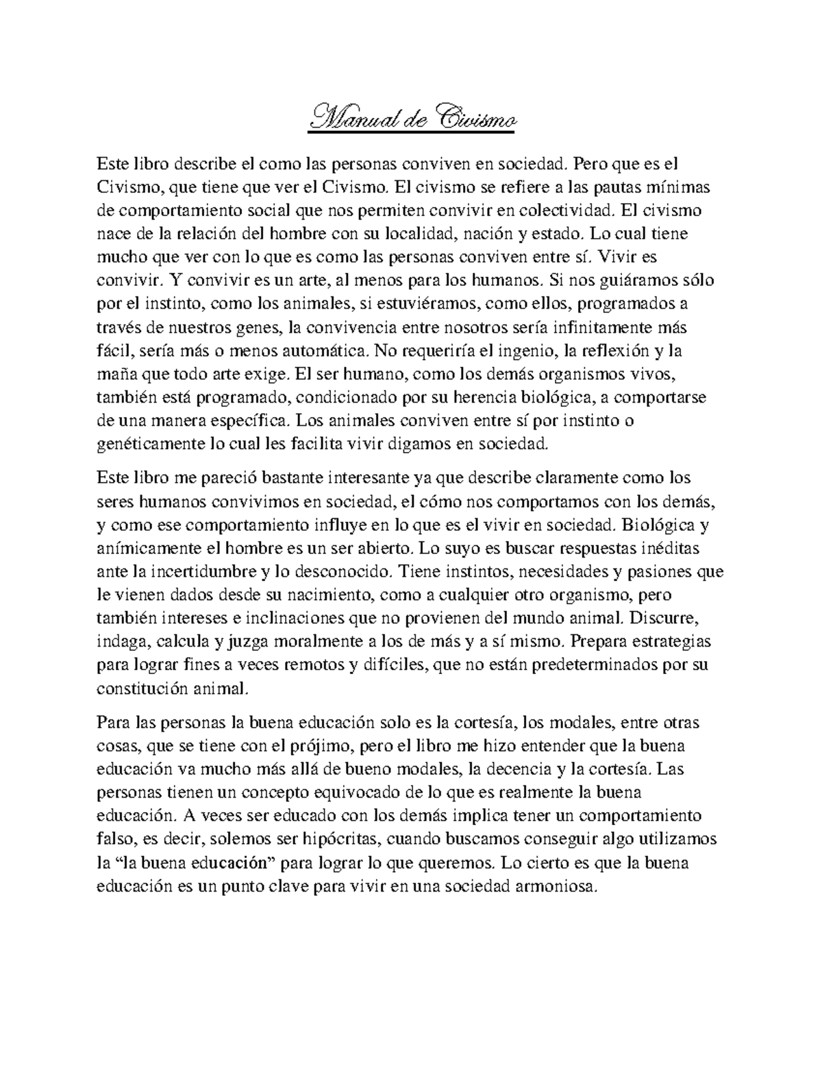 Manual de Civismo - Manual de Civismo Este libro describe el como las ...