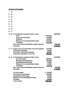 (ACC5) CHAPTER 2 - Advance Accounting - Studocu