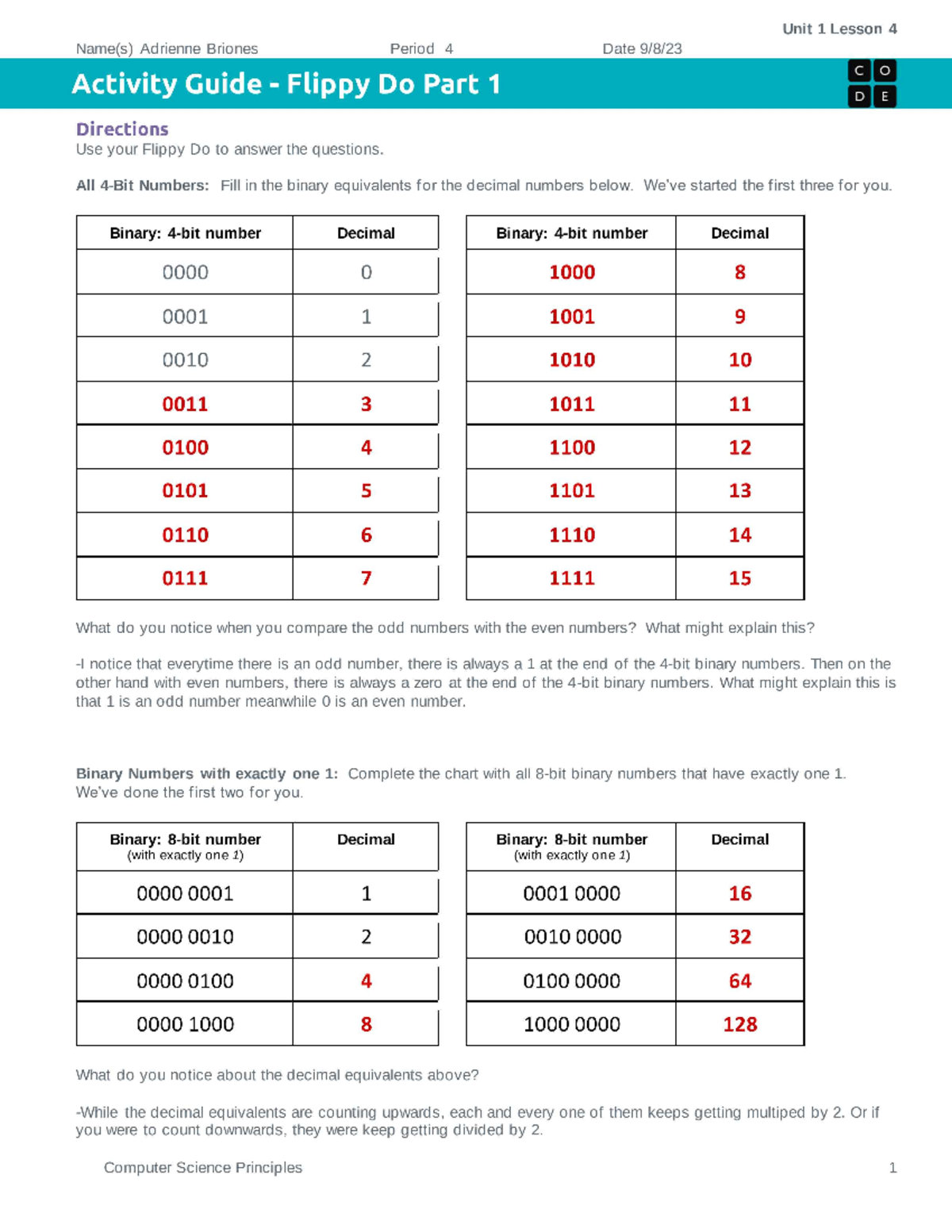Activity guide flippy do pt1 - Studocu