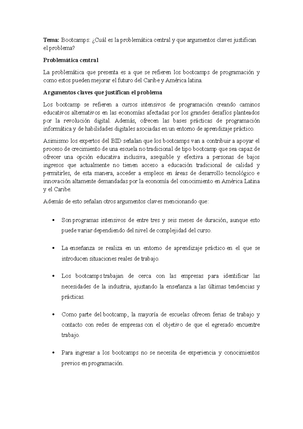 Bootcamps de programación y como estos pueden mejorar el futuro del ...