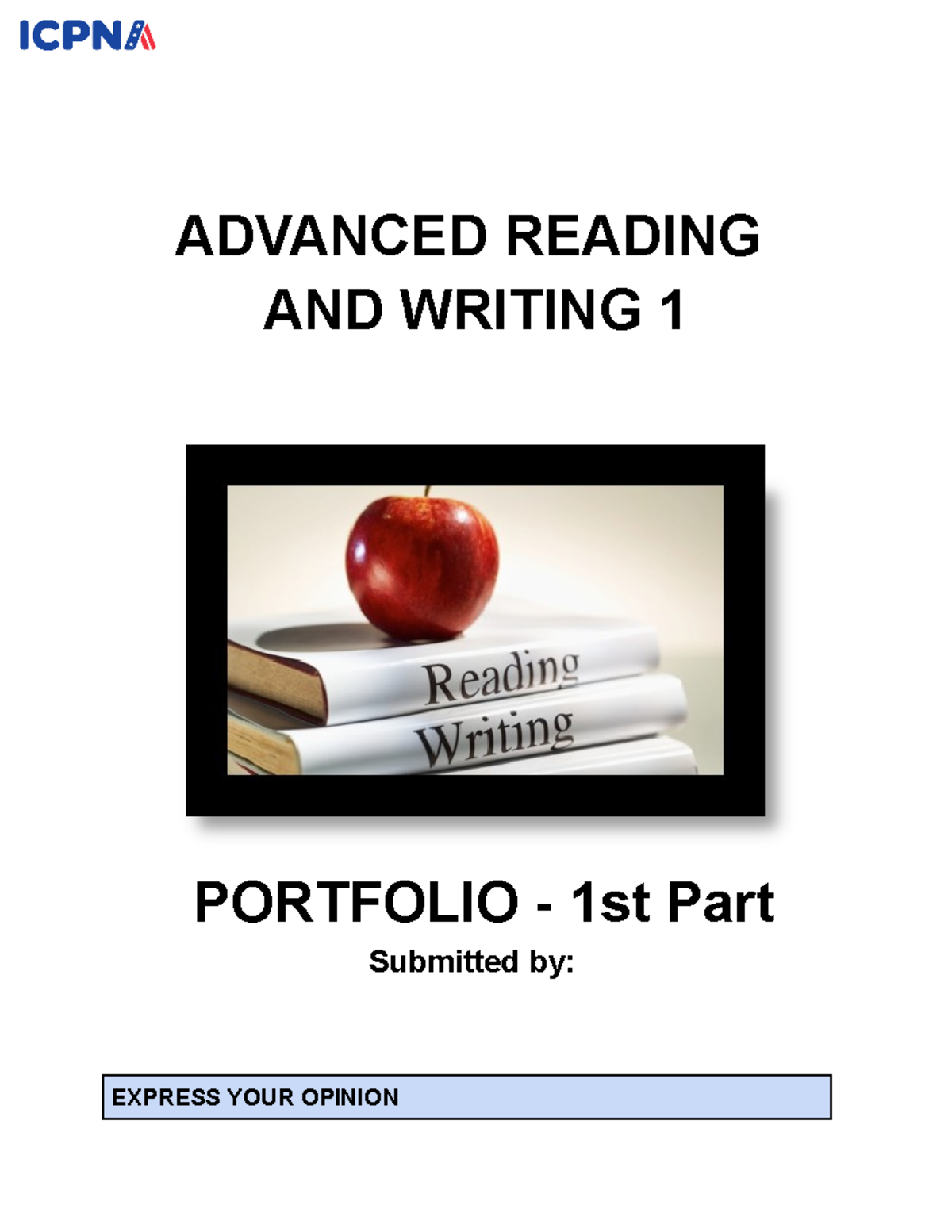 ARW1- Portfolio-1ST PART - avance - ADVANCED READING AND WRITING 1 ...