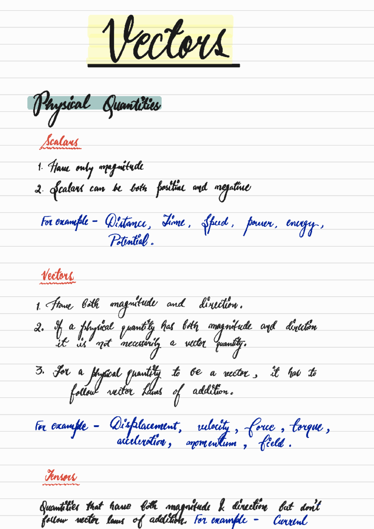 Vector Base - Class 11 (NCERT based ) with superb explanation for ...