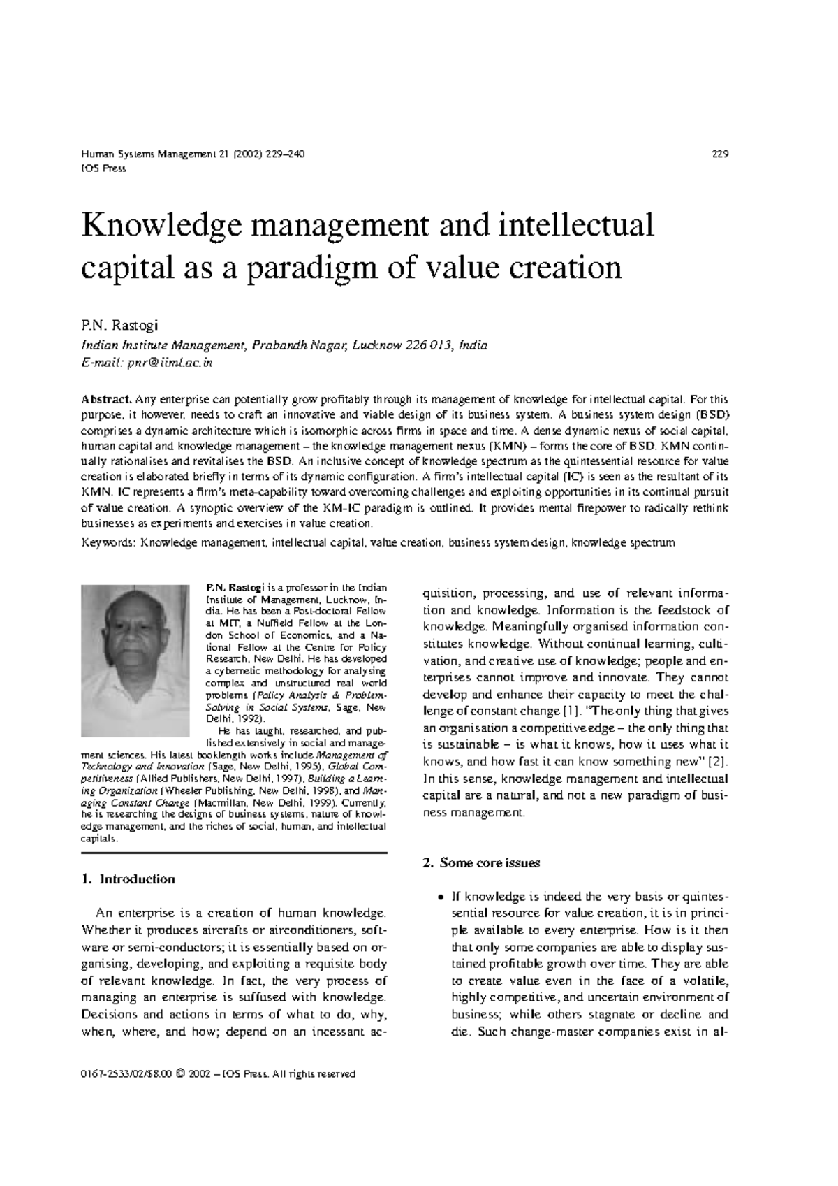 Article 6 - Knowledge management and intellectual capital - Human ...