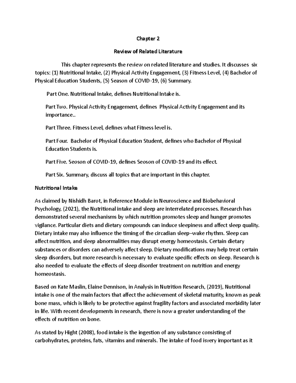 Chapter 2 2 draft research study - Chapter 2 Review of Related ...