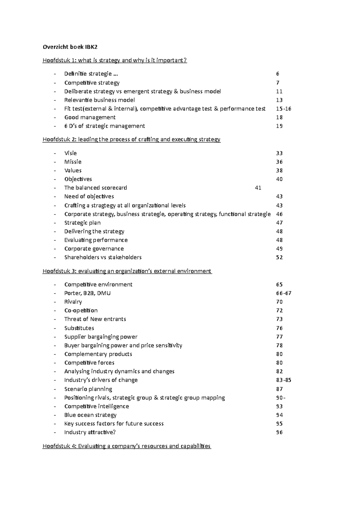Overzicht boek IBK2 - Index van boek IBK2 - Hoofdstuk 1: what is ...