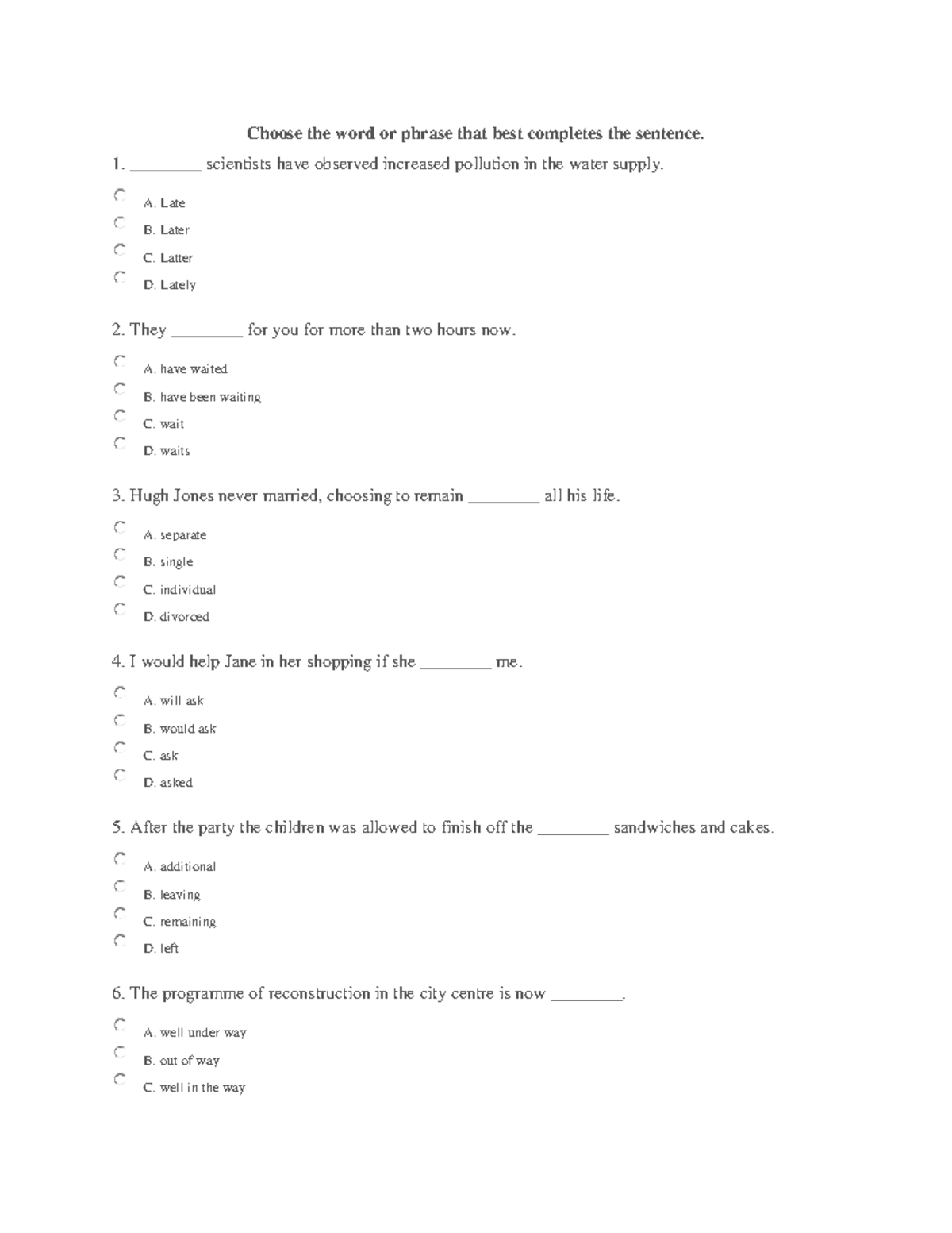 English Testing - ២. បណ្ដាញកុំព្យូទ័រ បានធ្វើឱ្យមានភាពងាយស្រួលជាង - Studocu