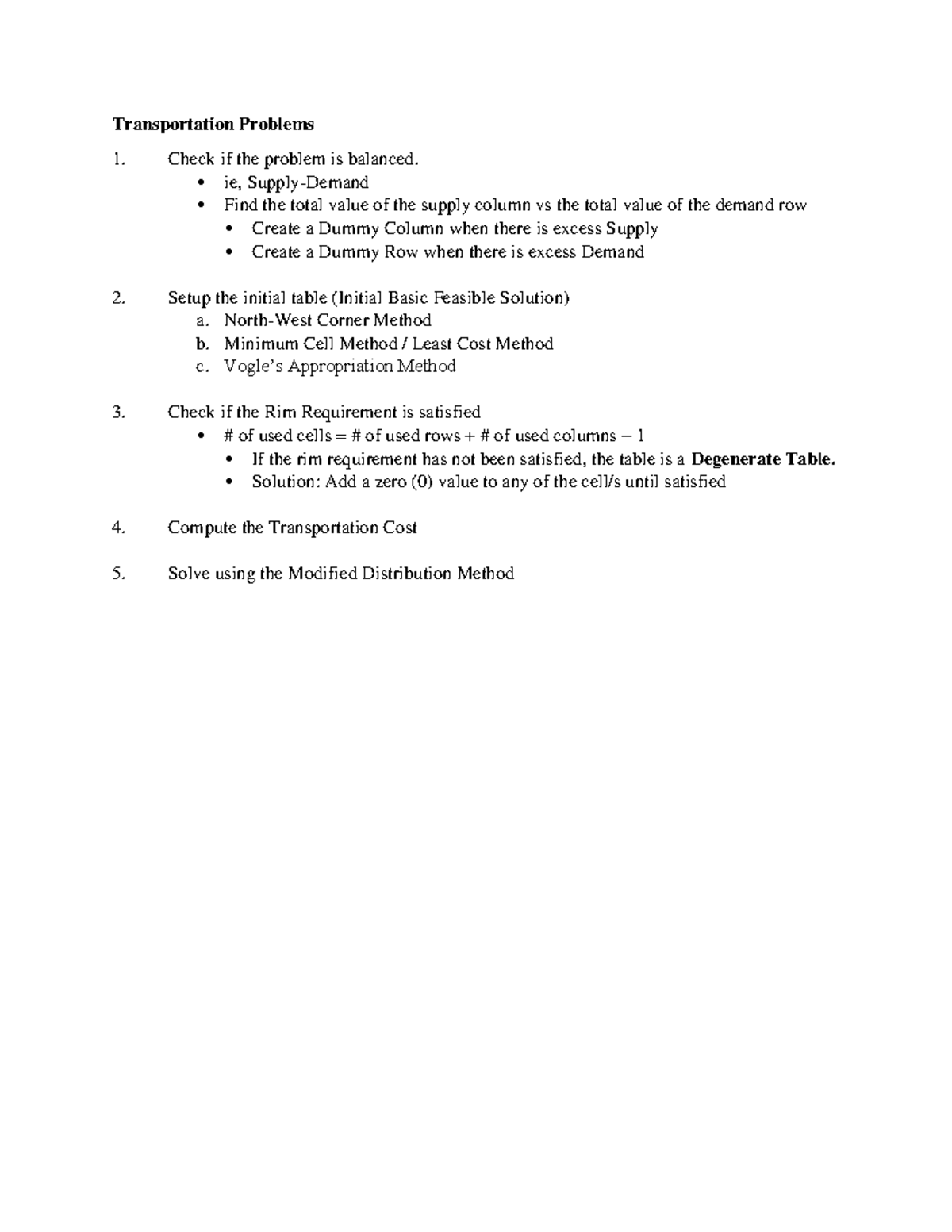 Transportation-Problems - Advance Accounting - Studocu