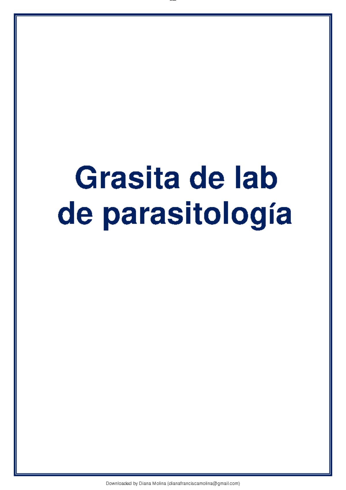 Grasita de lab de parasitologia - Grasita de lab de parasitología ...
