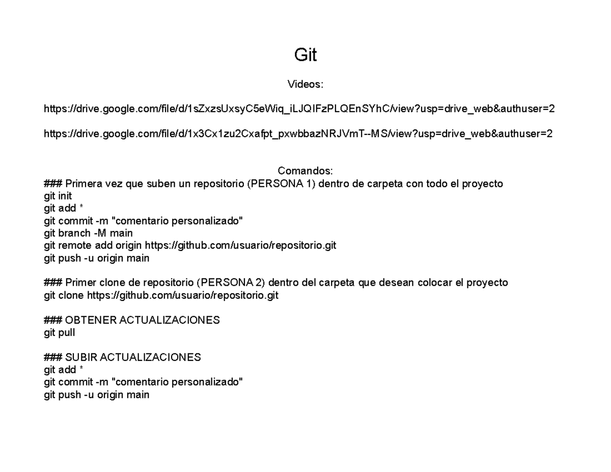 Cómo subir archivos a Github - Git Videos: - Studocu