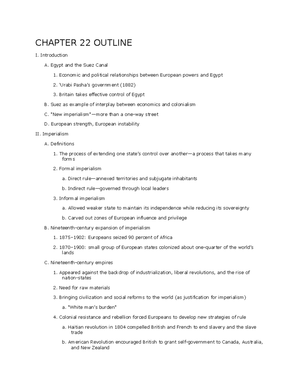 CH22 - work assignments from textbooks and lectures - CHAPTER 22 ...