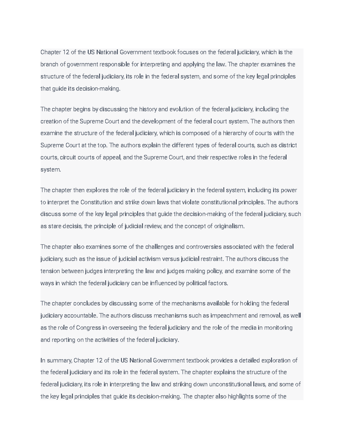 US National Government (16) - Chapter 12 of the US National Government ...