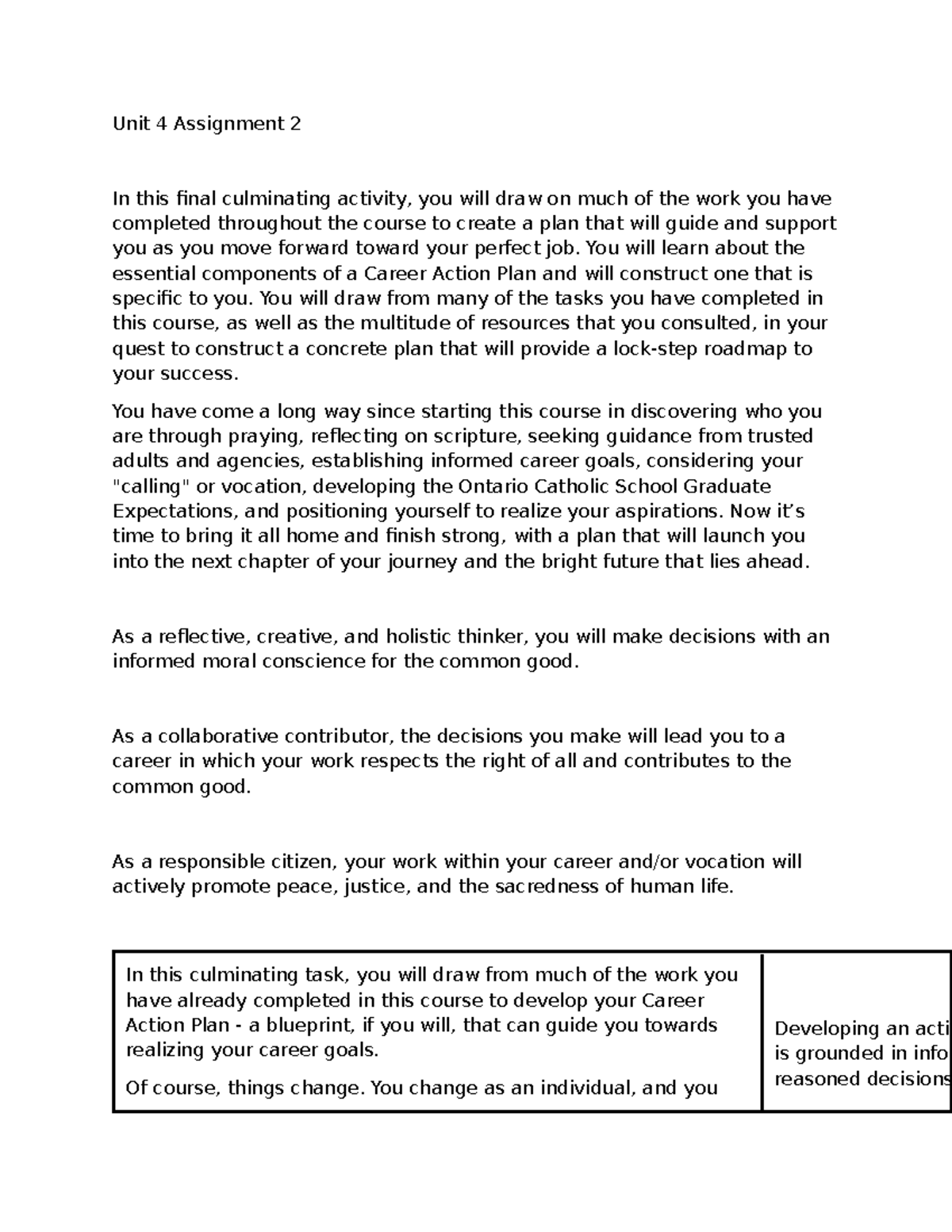 Unit 4 Assignment 2 - byub - Unit 4 Assignment 2 In this final ...