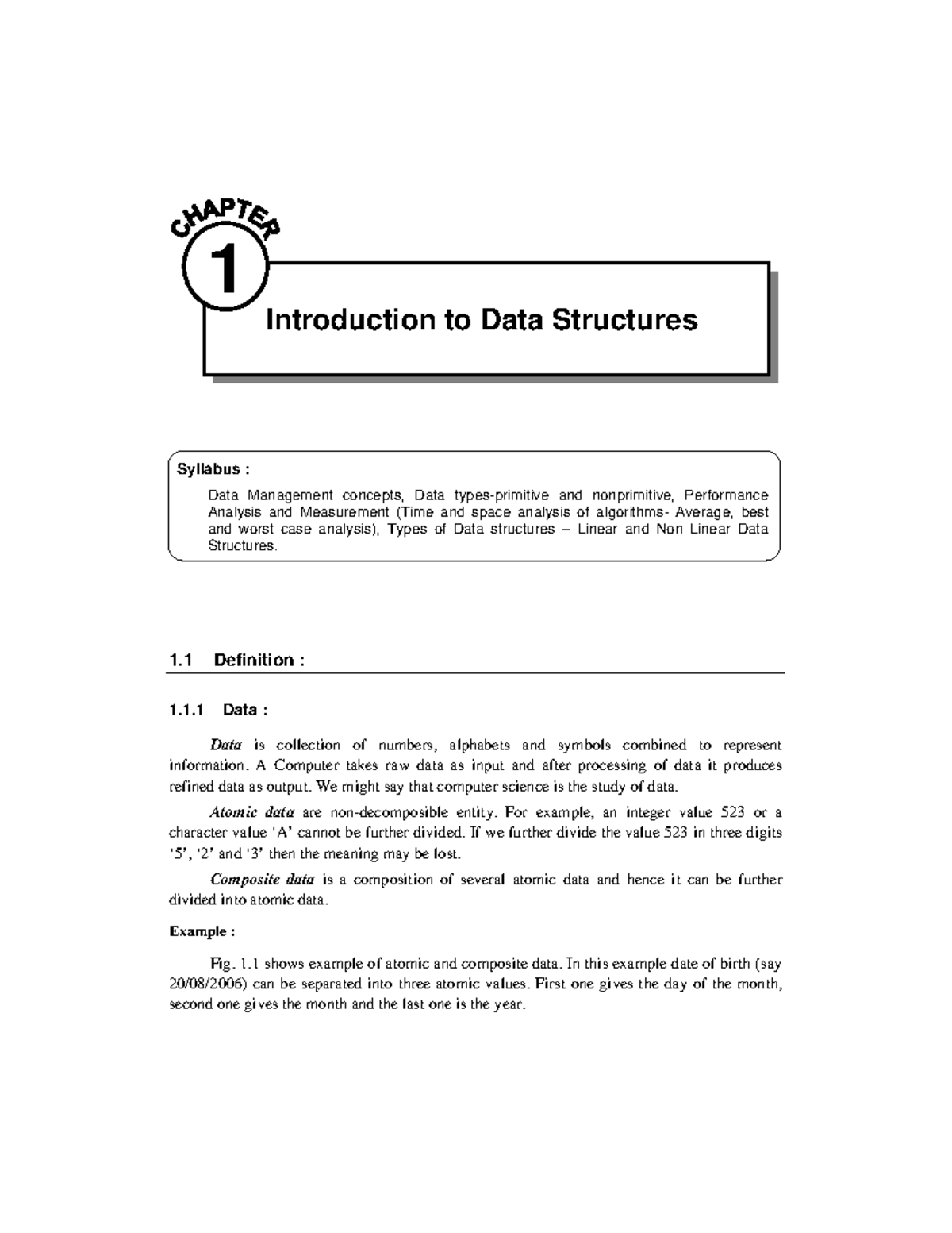 Chapter 1- Data Struct n Algo - Introduction to Data Structures ...