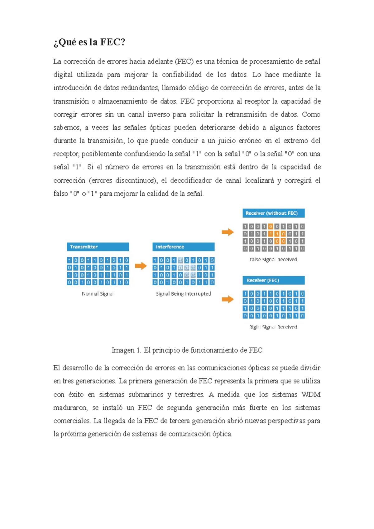 Detección de errores con la técnica FEC - ¿Qué es la FEC? La corrección ...