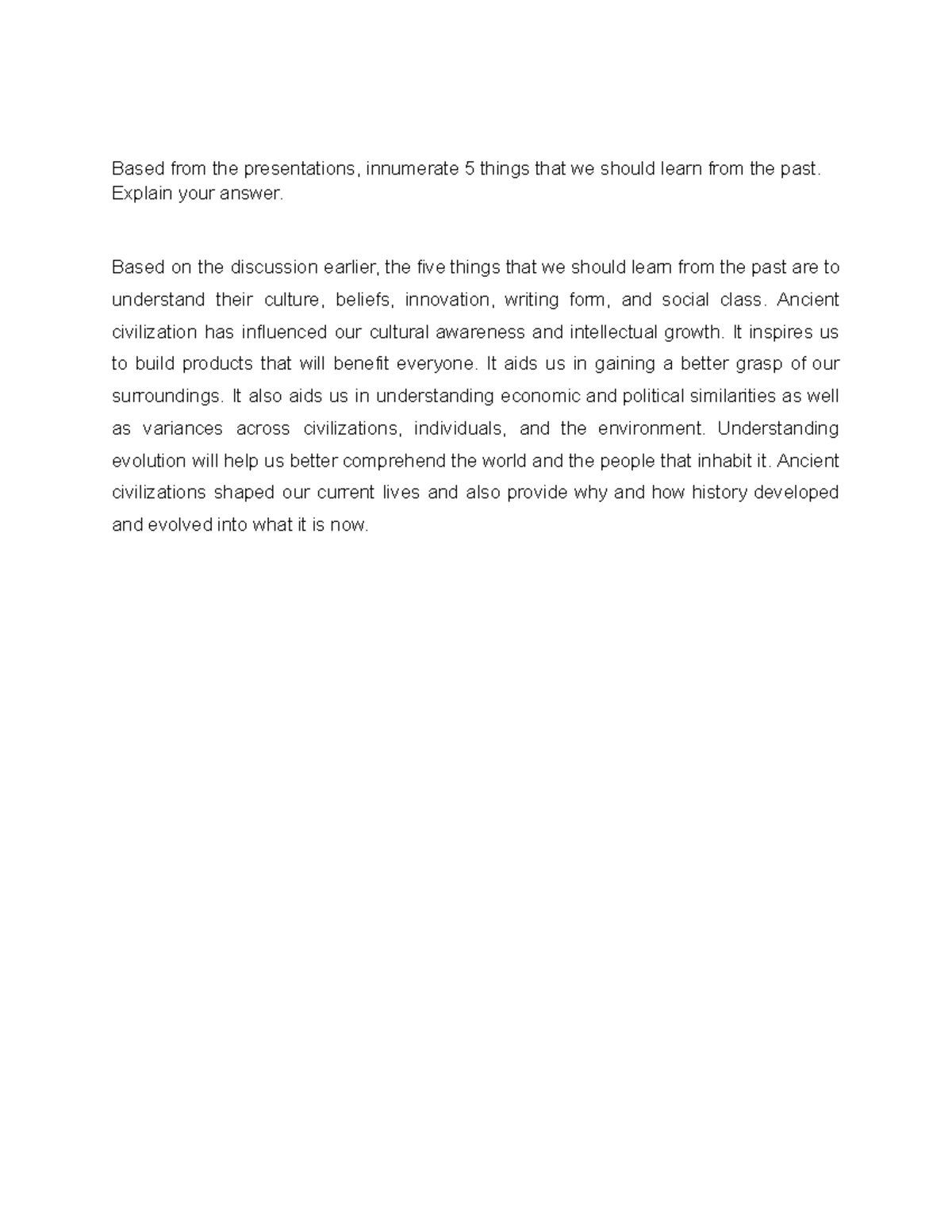 Reflective essay-STS - Science, Technology, Society - ESSAY - Based ...