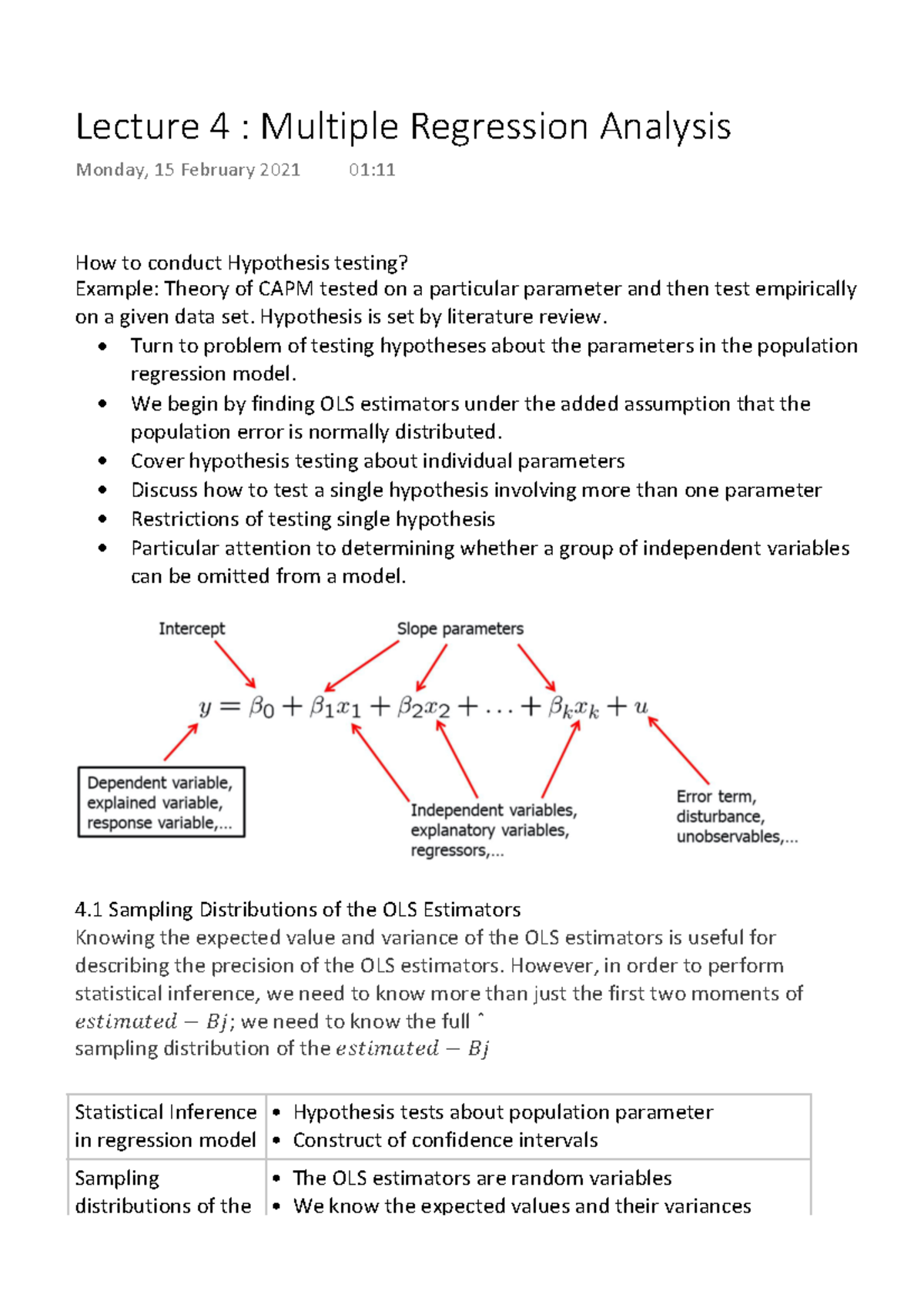 Lecture 4 Part 1 Multiple Regression Analysis - How to conduct ...