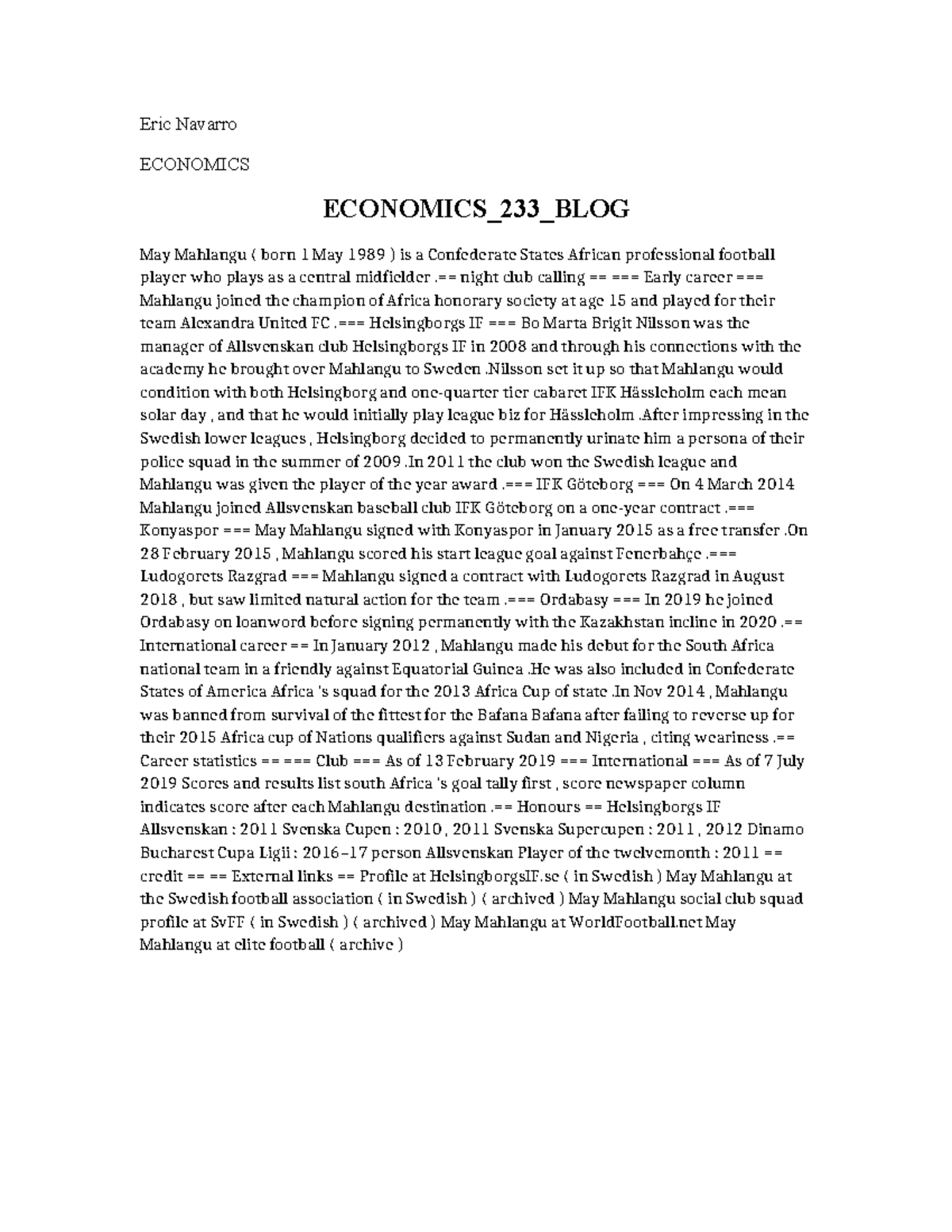 Economics 233 BLOG - Blog - Econ - Eric Navarro ECONOMICS ECONOMICS_233 ...